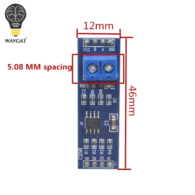 TTL to RS485 PCB Adaptateur Carte Module Convertisseur 5 V Board RS-485 ...