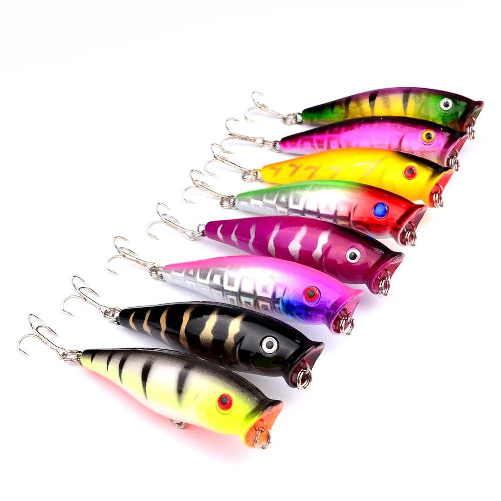 Hot selling Popper Lure 8color 7.5cm/8.2g top water magician Popper ...