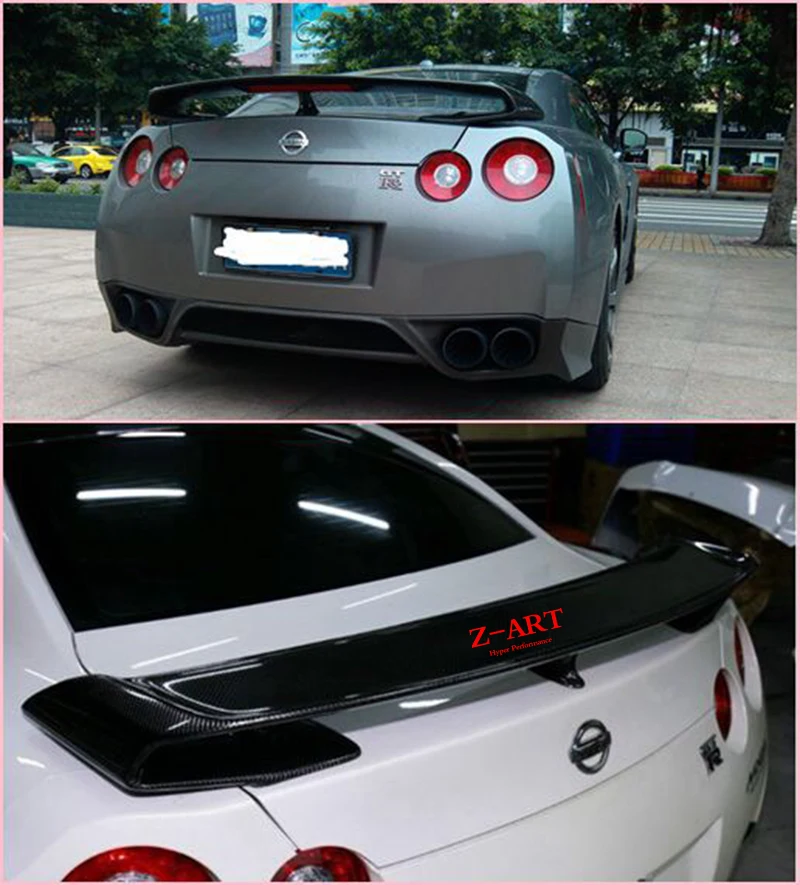 Carbon fiber OEM REAR SPOILER for Nissan GTR R35 carbon fiber REAR WING ...