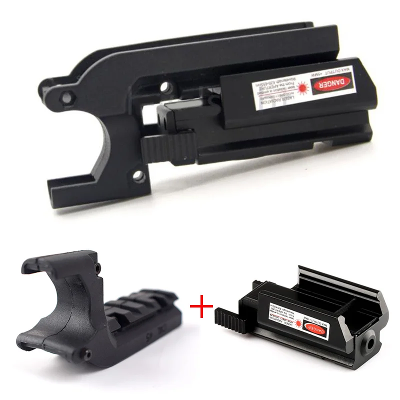 Tactical 1911 M1911 Pistol Under Rail Mount Pistol Rail Adapter+Red Dot ...