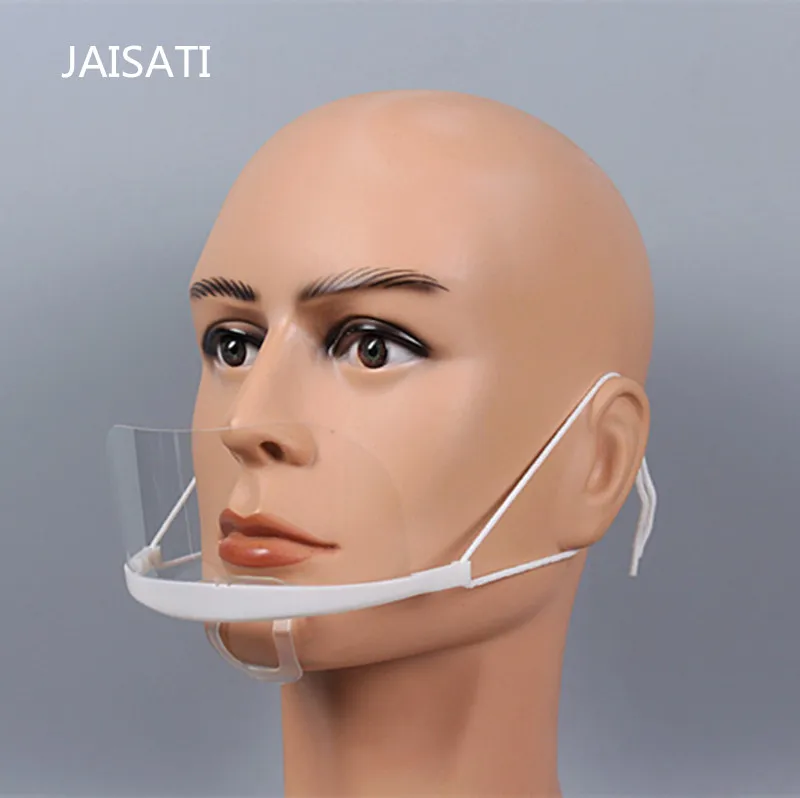 JAISATI Plastic Transparent Mask Anti-fog Smile Kitchen Food Hotel ...