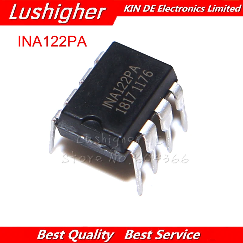5pcs Ina122pa Dip-8 Ina122p Dip8 Ina122 Dip 122pa Ic Opamp Instr 120khz - Integrated Circuits ...