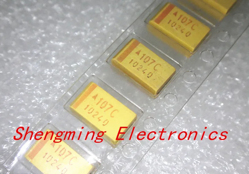 10 個 7343D 16V 100UF 107C D 型 SMD タンタルコンデンサ|smd tantalum capacitor ...