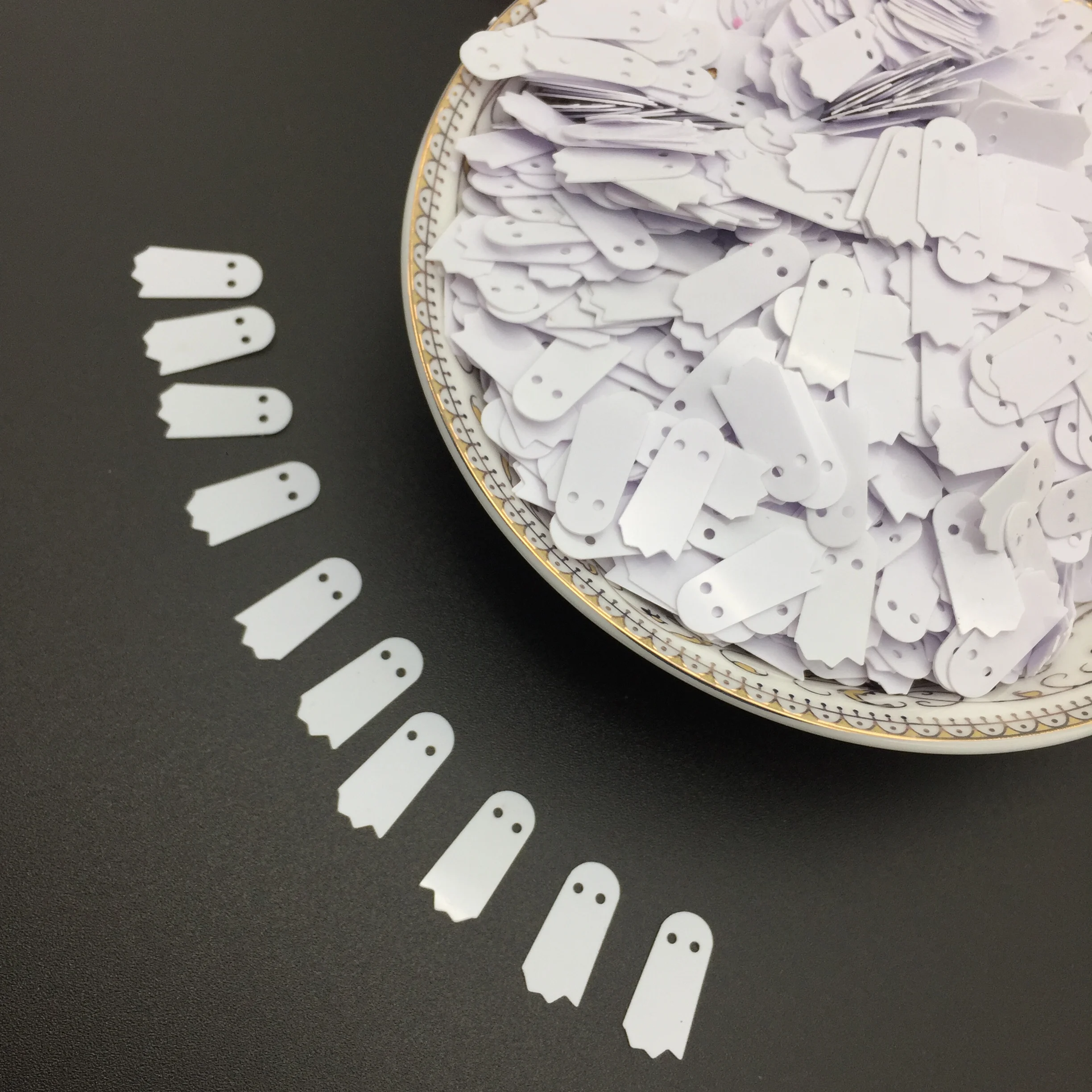 White Ghost Halloween Sequins