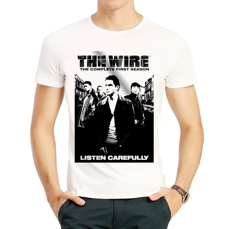 The Wire T Shirt White Fashion Short Sleeve Mens The Wire Logo T shirt ...