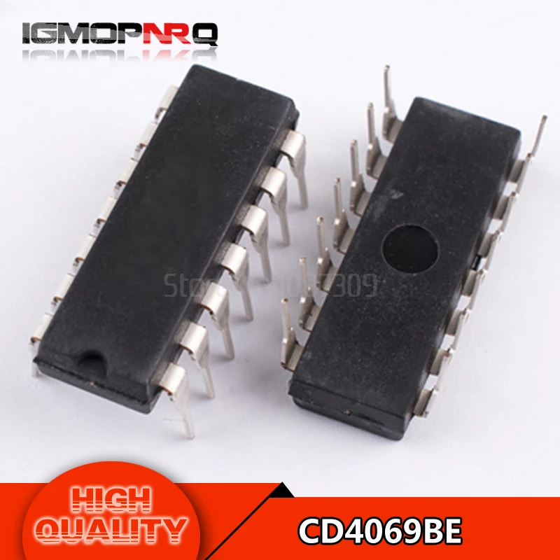 10pcs free shipping CD4069BE CD4069 DIP 14 Inverters S HEX INVERTER new original-in Integrated ...