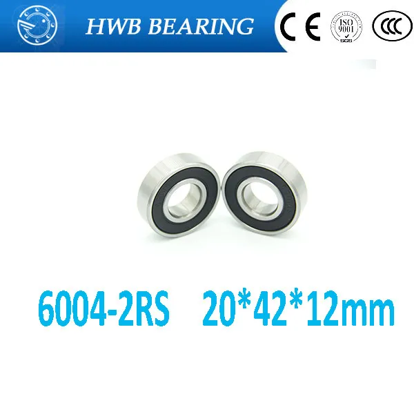 5 pcs 6004 2rs 6004rs 6004rs 6004 rs 깊은 홈 볼 베어링 20x42x12mm 무료 배송 고품질 ...