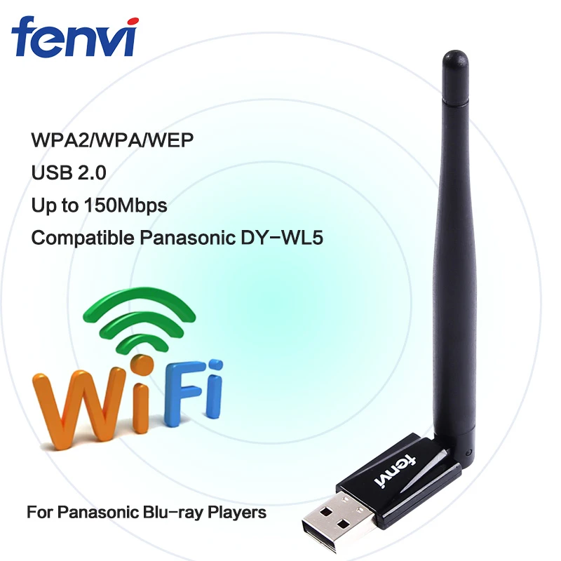 Fenvi Fv150 Wireless 150m Wlan Dongle Lan Adaptor For Panasonic Blu-ray ...