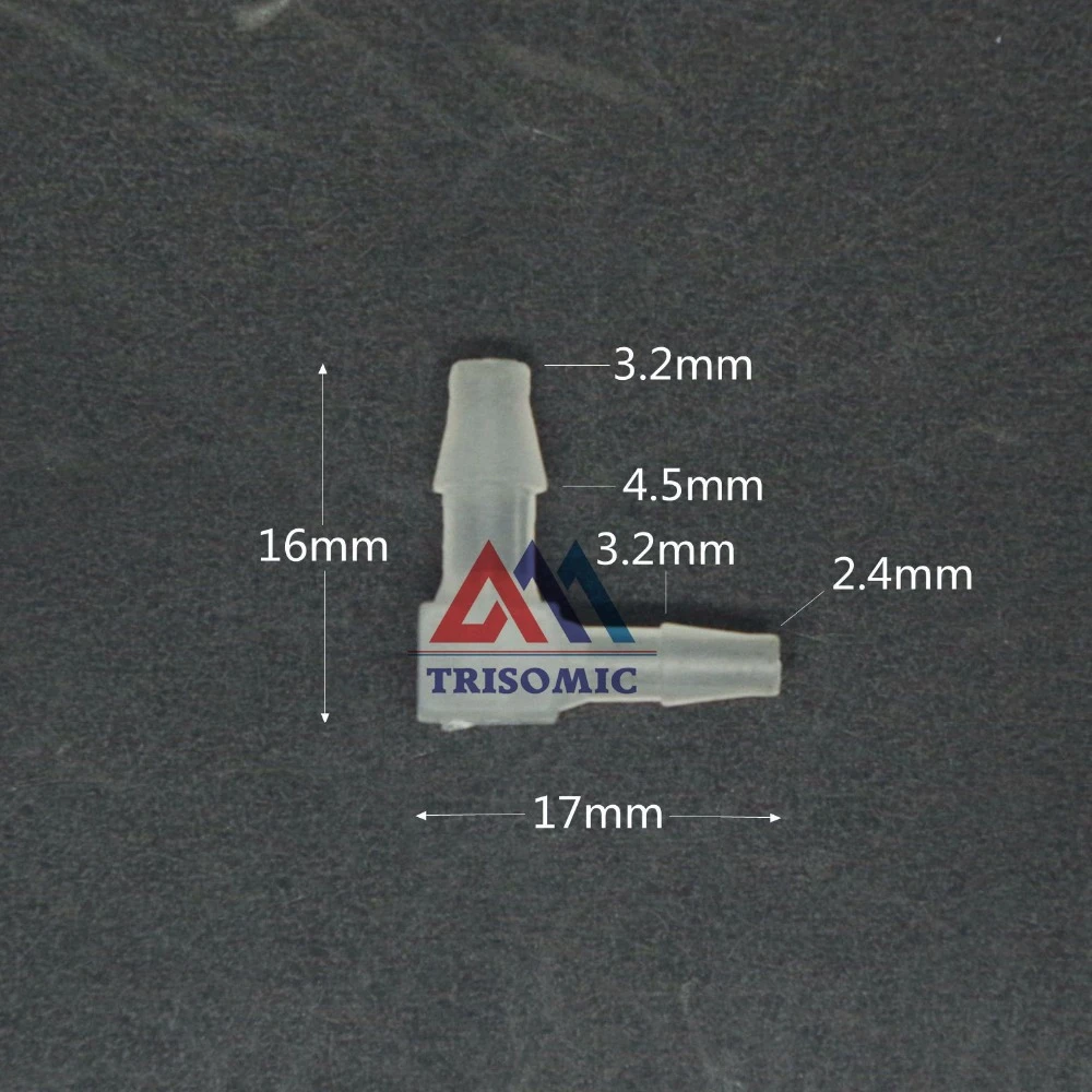 2.4mm*3.2mm Elbow Reducing Aquarium Connector Tube Joiner Material Pp ...