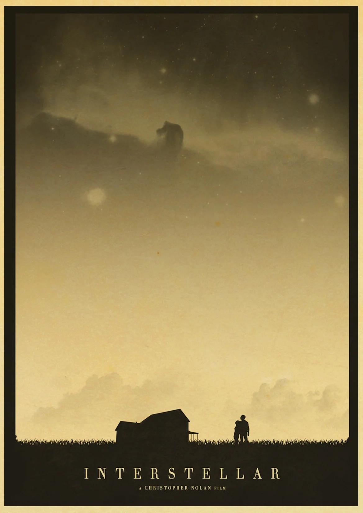 Movie Poster Interstellar Posters Wall Stickers Retro Poster Prints ...