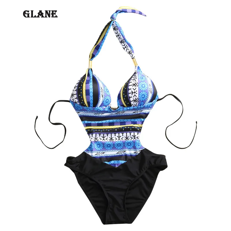 GLANE Hot Style Sexy Womens Bohemia Exotic One Piece Monokini Swimsuit ...