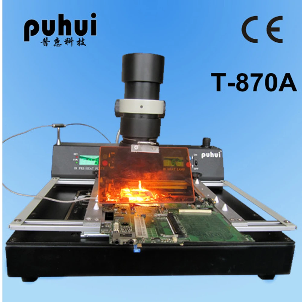 Authorized PUHUI T 870A BGA IRDA Welder Infrared Soldering Reflow Oven ...