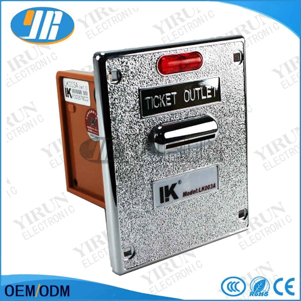 Lottery tickets Ticket Dispenser Outlet for amusement park game machine ...
