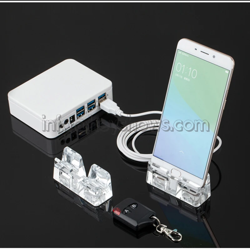 2 4 6 8 10 Ports Mobile Phone Security Display Alarm System With ...