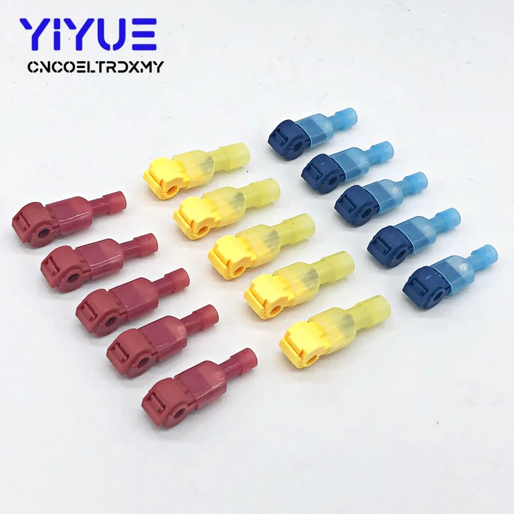 20PCS/10Pairs Male Spade & Lock Quick Splice Wire Connector Set Snap ...