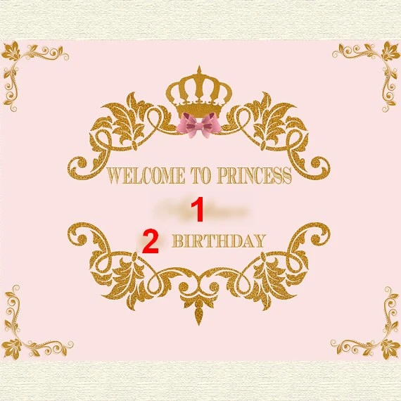 Pink And Gold Princess Background