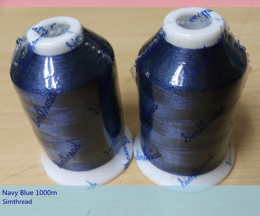 Aliexpress.com : Buy Simthread Navy Blue Polyester Embroidery thread ...