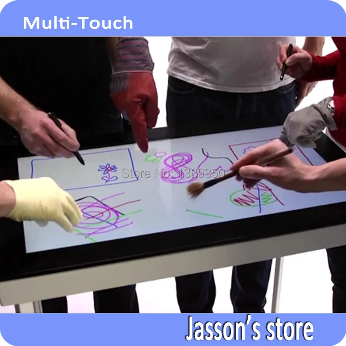 Large Format 84" 32 Touch Points Infrared Multi Touch Screen Overlay ...