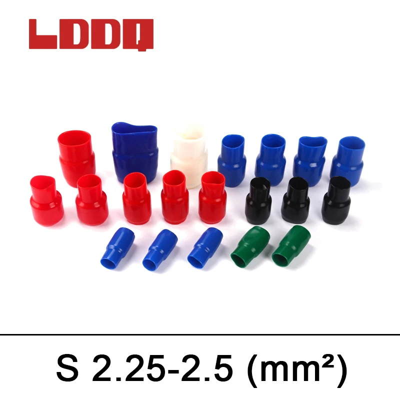 500pcs 5colors Sleeve Insulation Terminal Wire End Caps Insulated ...
