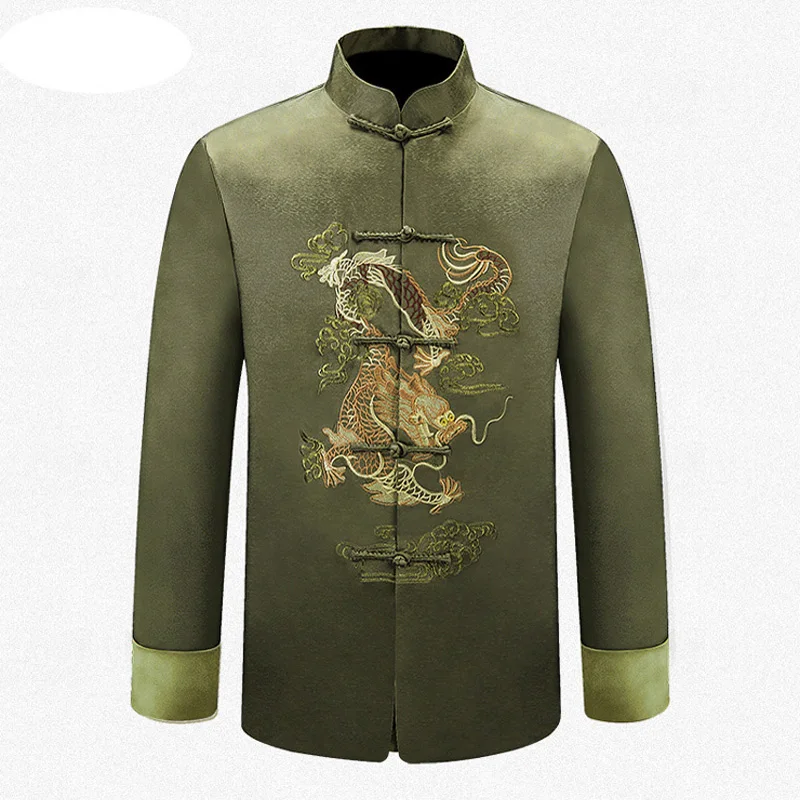 Chinese Dragon Jacket Men | Mens Kung Fu Dragon Jacket | Chinese Style ...