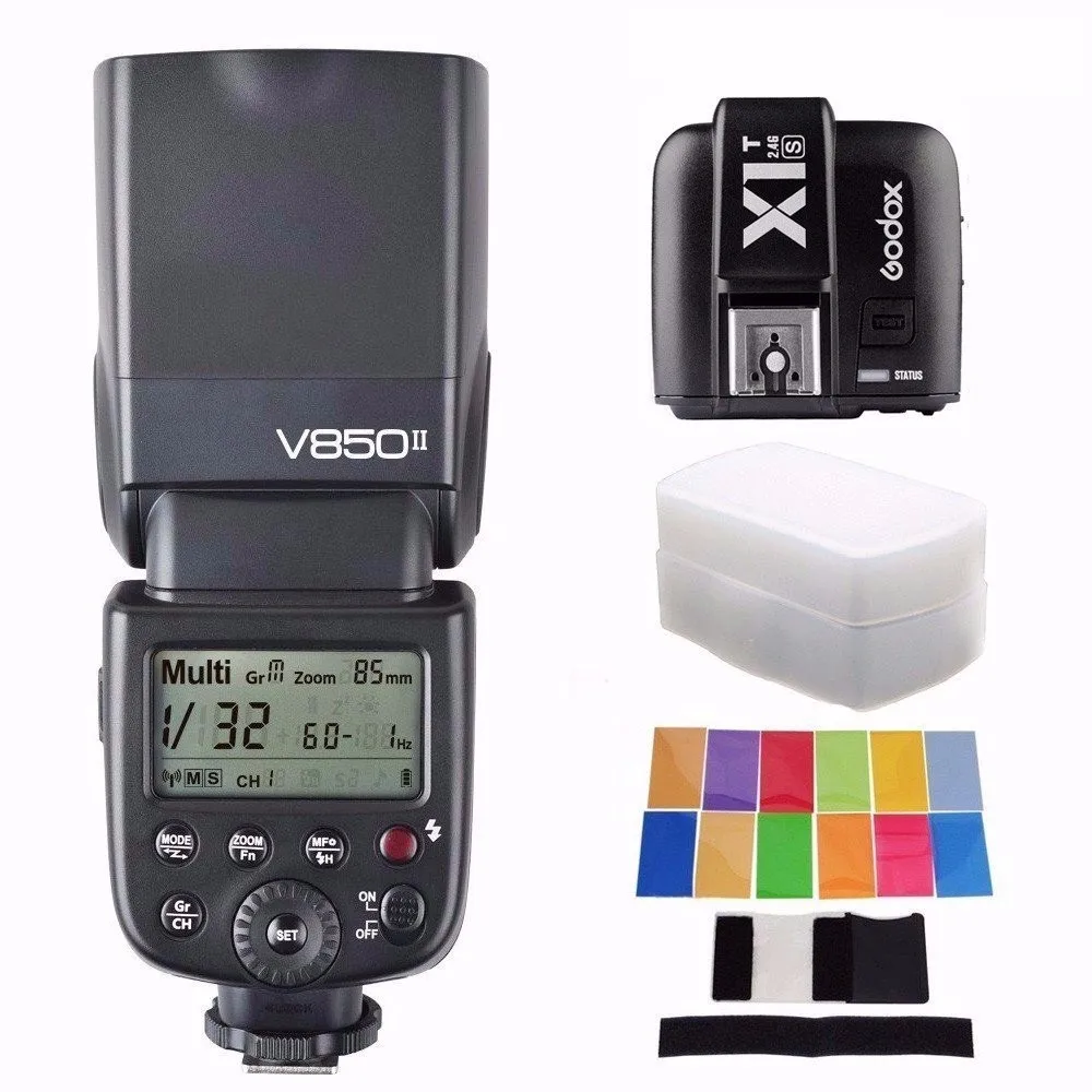 Godox V850 II universal TTL Speedlite ในตัว 2.4 กรัม Li Ion แบตเตอรี่ ...