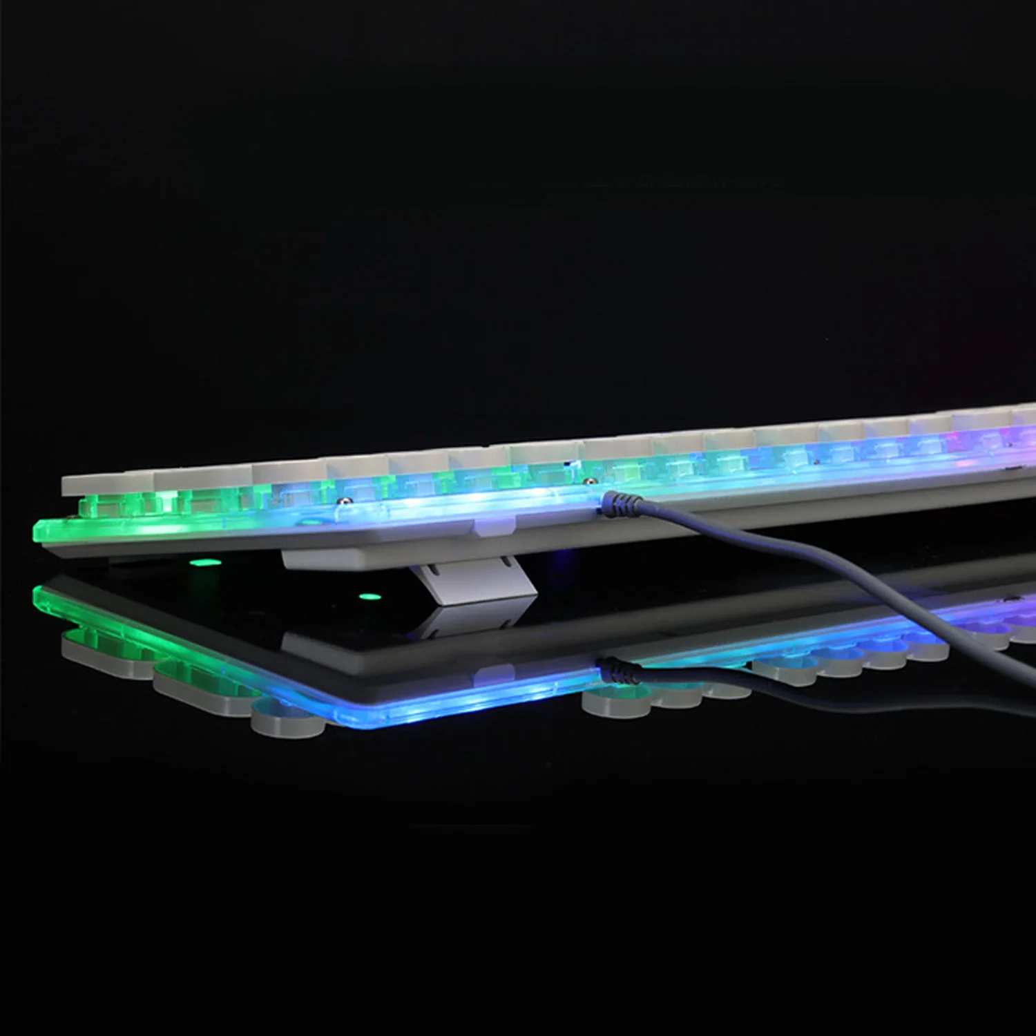 Elisona 108 Keys Retro Typewriter Style Wired Backlight Gaming Keyboard ...