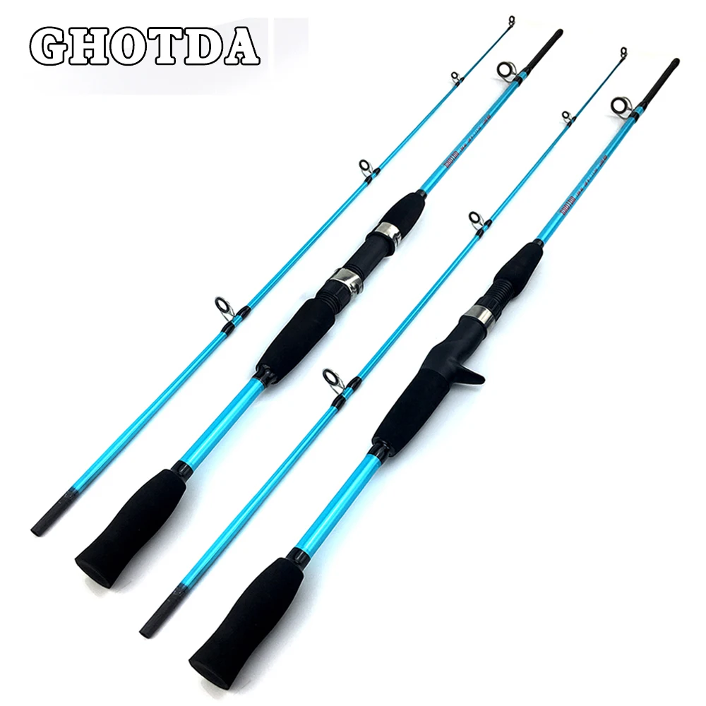 GHOTDA 1.5M 1.8M Lure Rod 2 Section Spinning Casting Fishing Rod Travel ...