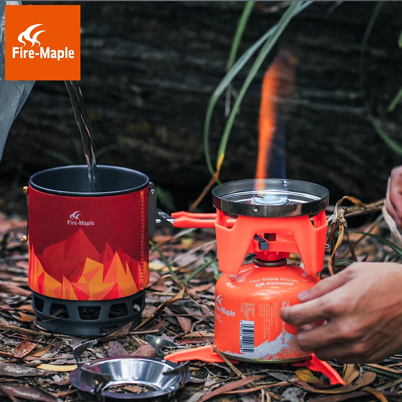 Fire Maple fms-x2 fms-x3 Compact One-Piece Camping Gas Stove Pot Set ...