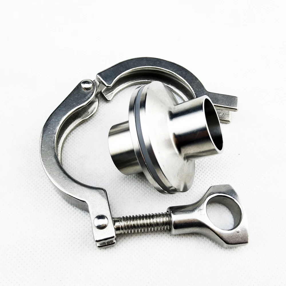 OD76mm- Pipe Sanitary Tri Clamp91 Weld Ferrule + Tri Clamp + PTFE ...