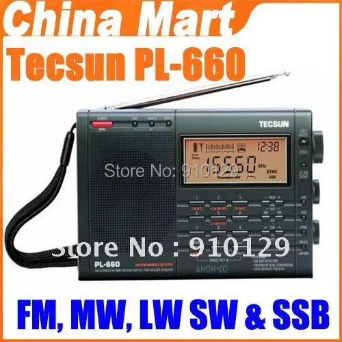 Tecsun PL660 Digital FM Radios AM FM SW Air SSB Radios Synchronous FM ...