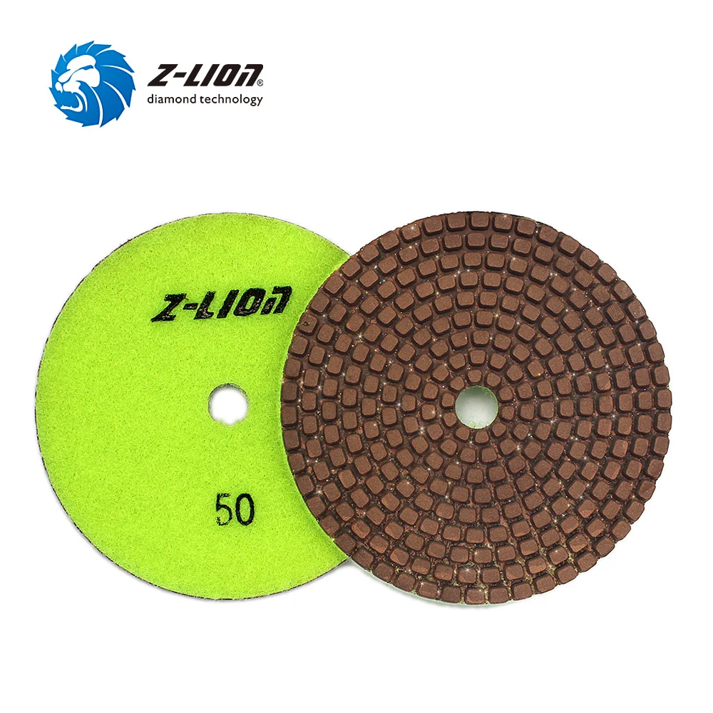 Z-LION-4-1-Piece-Diamond-Metal-Polishing-Pads-Copper-Particles-Grinding ...