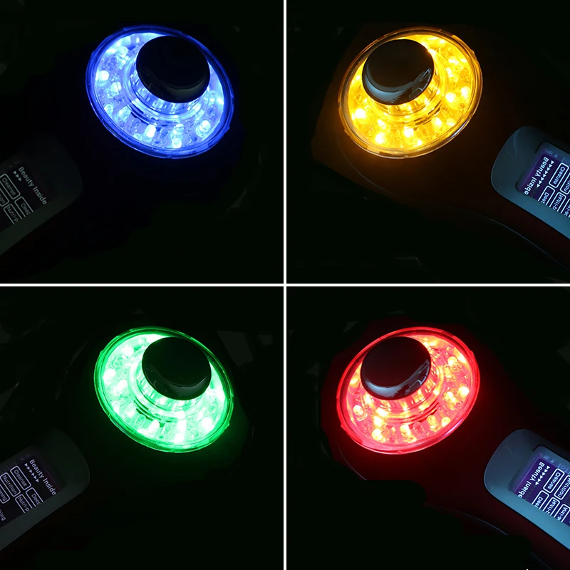 Ultrasonic 3MHz Galvanic 7 in 1 Skin Facial Care LED Blue Red Light ...