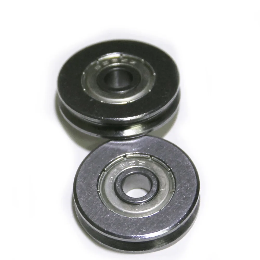 High quality Bearing Steel V Groved Wire Pulley Wheels Roller Deep ...