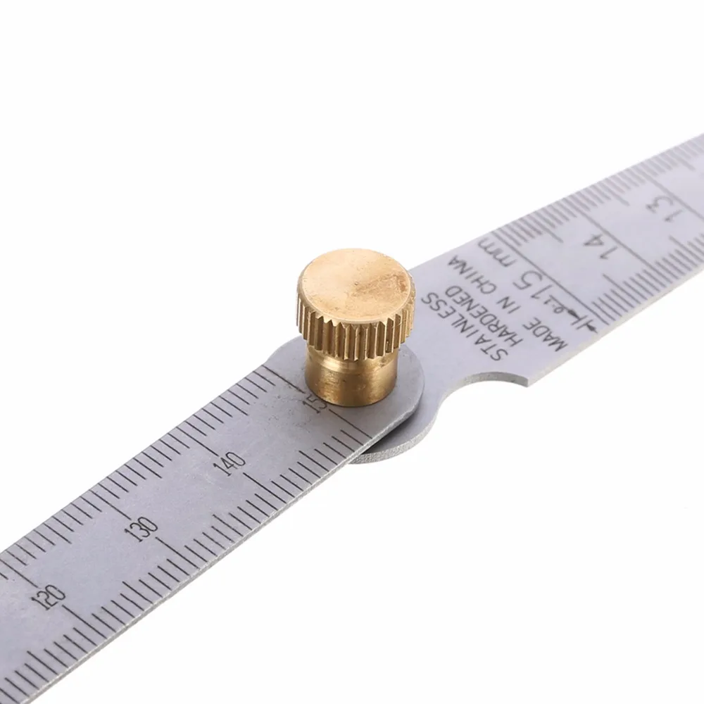 1pc Stainless Steel Taper Welding Feeler Gauge Gage Depth Ruler Gap ...