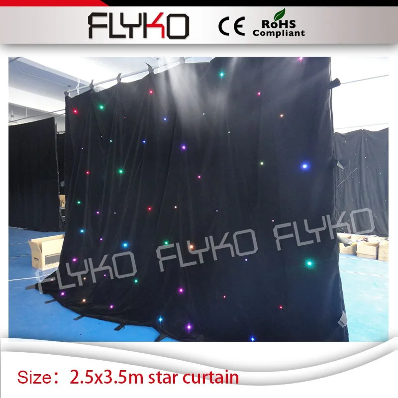 Led Star Cloth Led Star Curtain Wedding Backdrop Stage Background Cloth ...