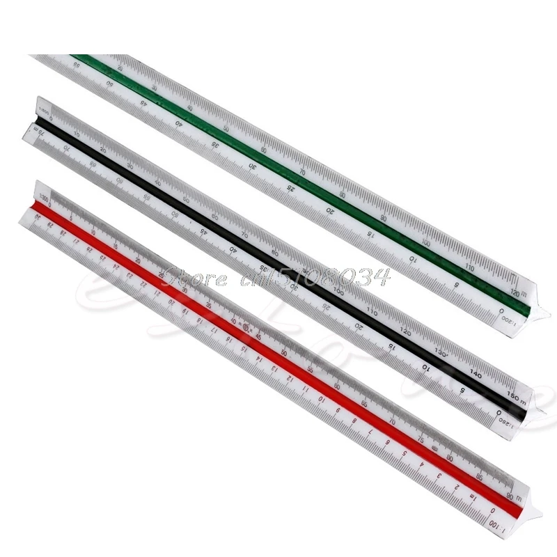 300mm-1-150-1-200-1-250-Triangular-Metric-Scale-Ruler-For-Engineer ...