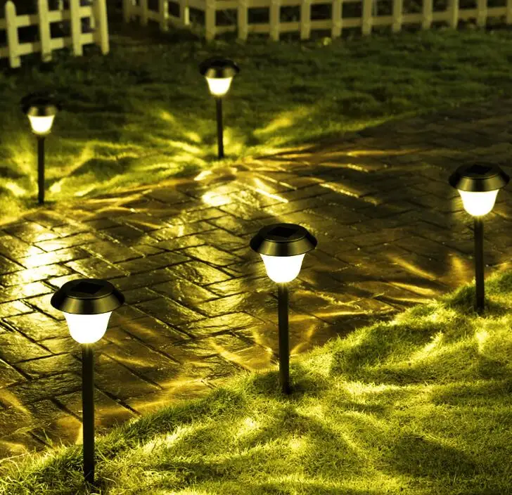 Садовый Солнечный светильник из нержавеющей стали светильник для газона водонепроницаемый