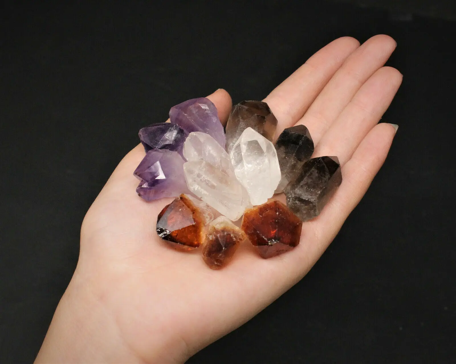 500 Carat Bulk Mixed Amethyst Citrine Smokey Clear Quartz Crystal 500 Carat Bulk Mixed Amethyst Citrine Smokey Clear Quartz Crystal
