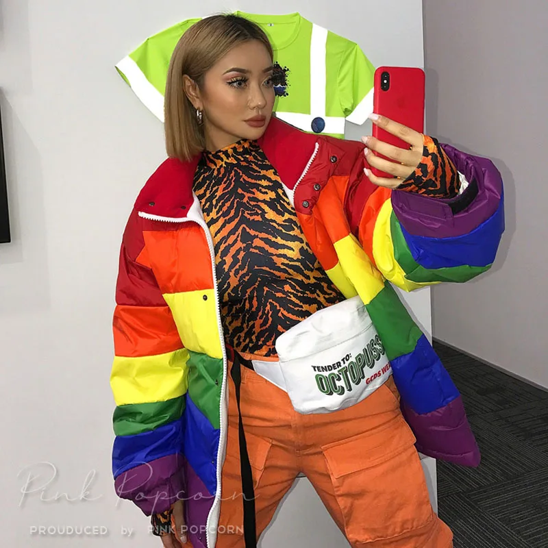 Rainbow Oversized Winter Jacket - Queerks™