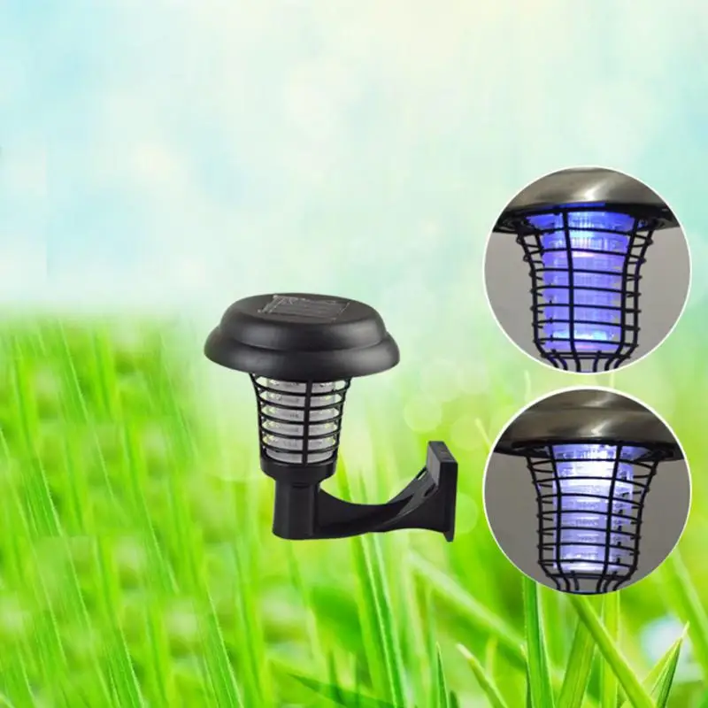 Fashion UV LED Solar Powered Outdoor Mosquito Insect Pest Bug Killer ...