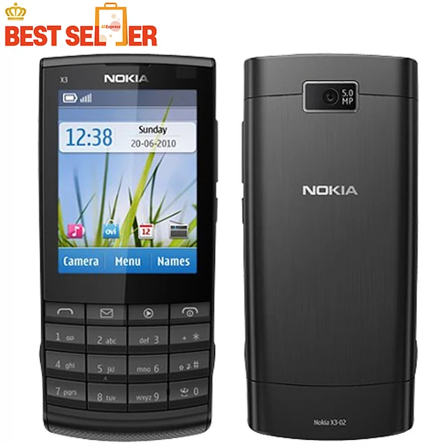 X3 02 Original Unlocked Nokia X3 02 phone GSM 3G 5 Colors Wifi ...