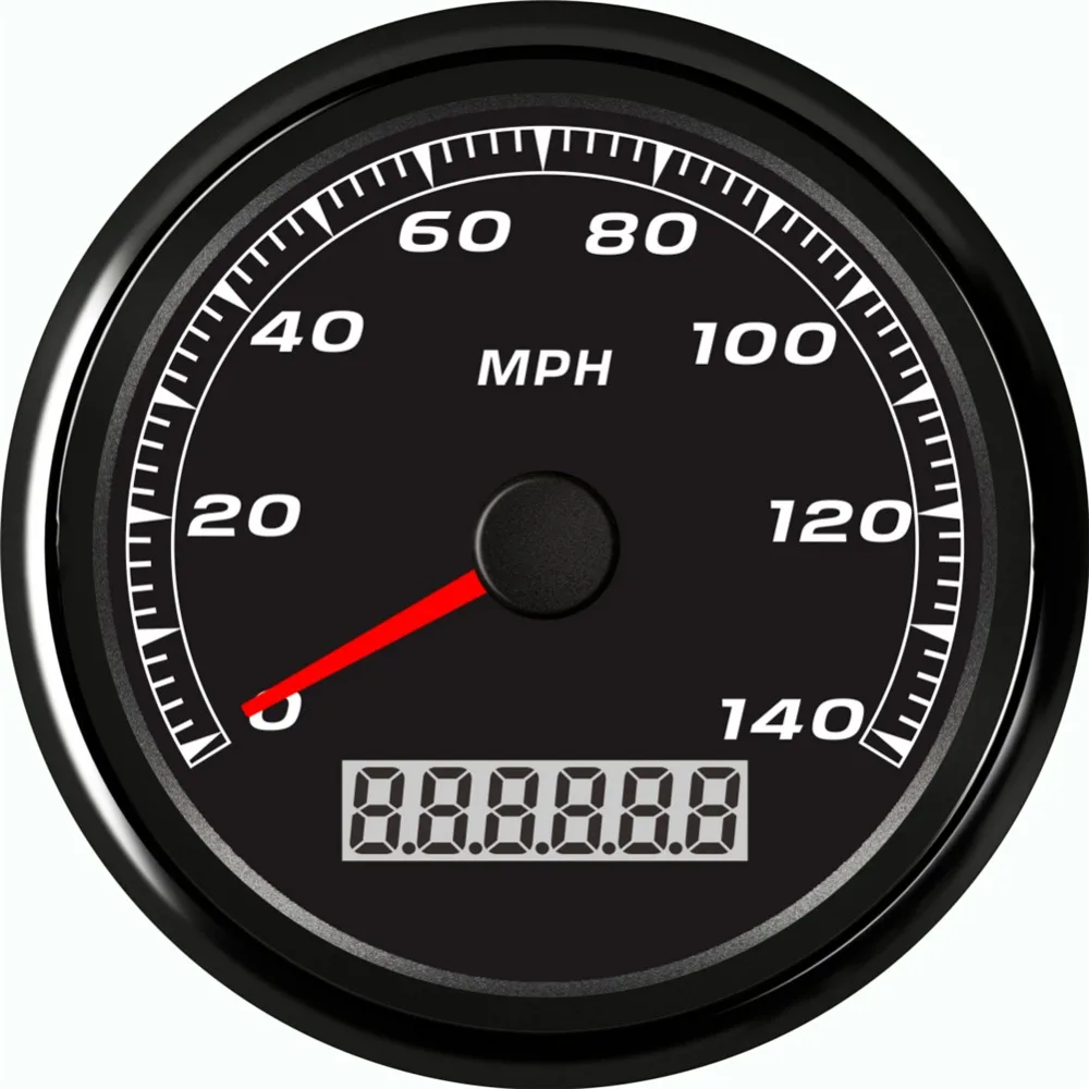 1pc 85mm Instrument Panel GPS Speedometer Gauges 0 140MPH Speed ...