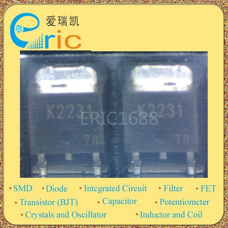 10 ピース 2SK2231 K2231 mosfet n チャンネル to 252/D PAK マーキング K2231 ID352452 ...