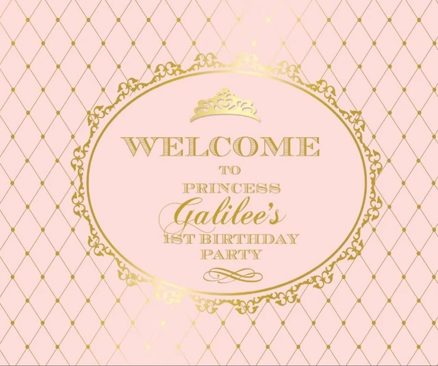 Pink And Gold Princess Background