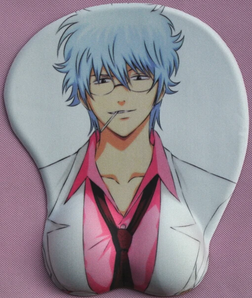 New! Japanese Anime Gintama Sakata Gintoki Cartoon Mouse Pad Big Bottom ...