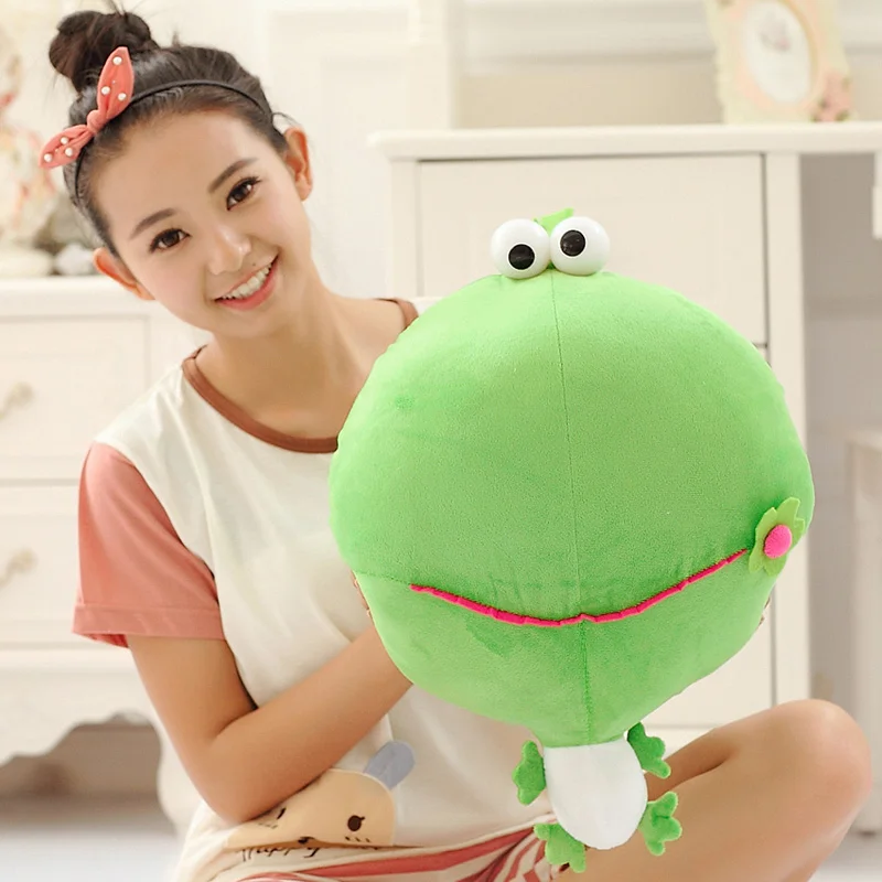 2016 Cute Cartoon Frog With Big Head Plush Toy Super Soft Pillow PP ...