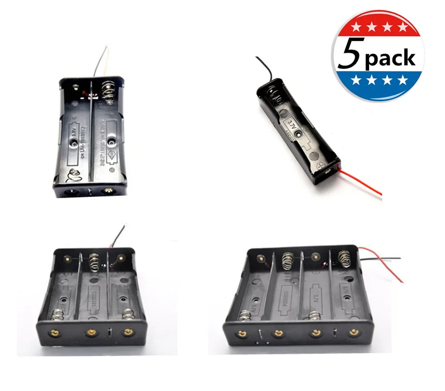 5Pcs/Lot DIY Power Bank 18650 Battery Holder Housing Case Plastic 18650 ...