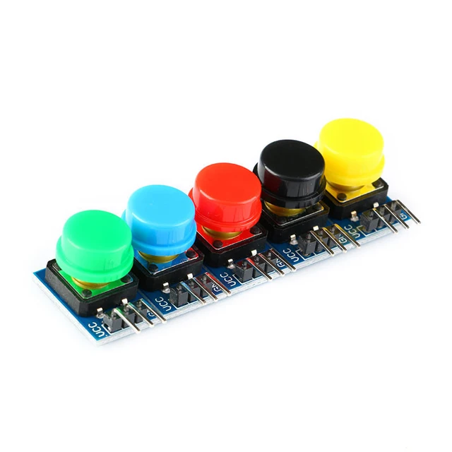 5Pcs Big Button Module Big Key Module Light Touch Switch Module with ...