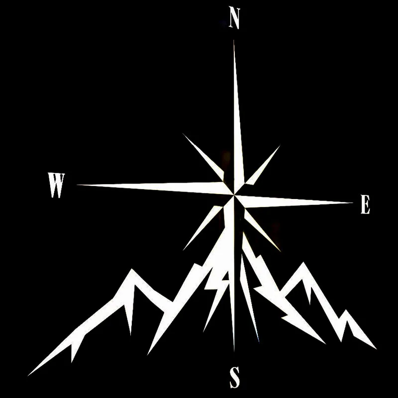 מוצר - 11.8cm*12.9cm NSWE Fashion Compass Rose Navigate 4x4 Offroad Car ...