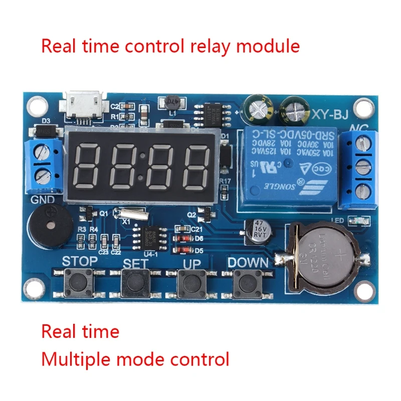 Trigger Cycle Timer Delay Switch 12V 24V Relay Switch Module 24H Timing ...